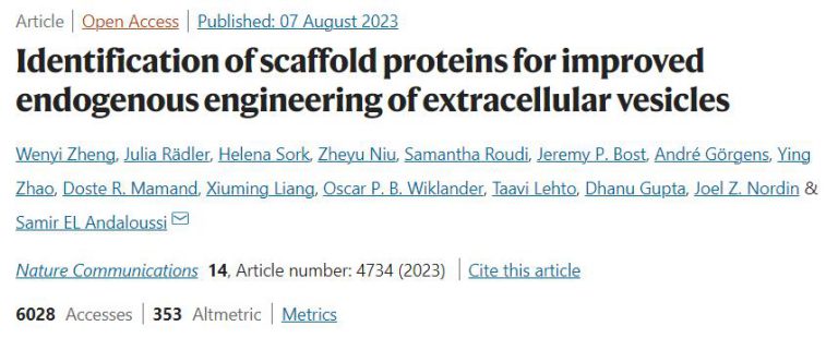 Identifying of Scaffold Proteins to Enhance Endogenous Engineering of ...